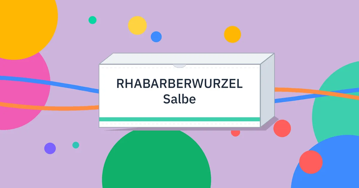 Symbolbild: Packung mit der Aufschrift RHABARBERWURZEL Salbe (PZN 18301742) – Verfügbarkeit und Bezug in Apotheken in Frankfurt am Main