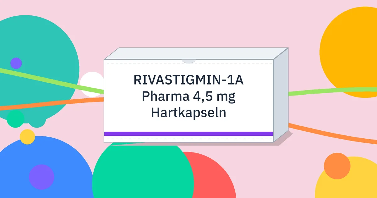 Symbolbild: Packung mit der Aufschrift RIVASTIGMIN-1A Pharma 4,5 mg Hartkapseln (PZN 09322679) – Verfügbarkeit und Bezug in Apotheken in Frankfurt am Main