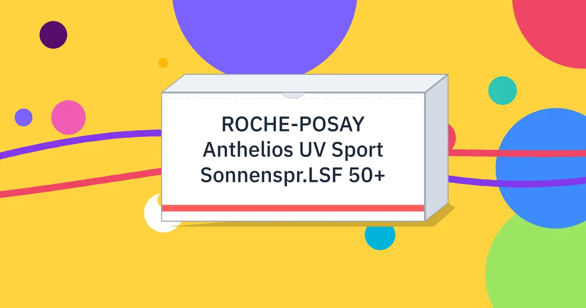 Symbolbild: Packung mit der Aufschrift ROCHE-POSAY Anthelios UV Sport Sonnenspr.LSF 50+ (PZN 20103647) – Verfügbarkeit und Bezug in Apotheken in Frankfurt am Main