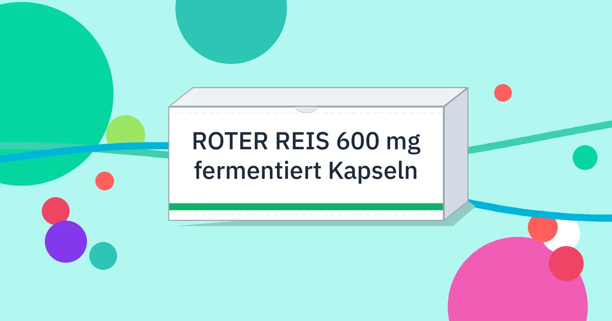 Symbolbild: Packung mit der Aufschrift ROTER REIS 600 mg fermentiert Kapseln (PZN 12546201) – Verfügbarkeit und Bezug in Apotheken in Frankfurt am Main