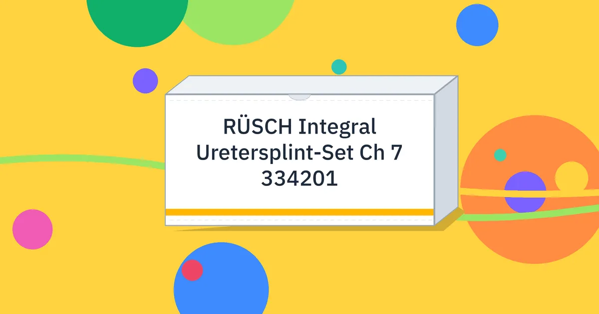 Symbolbild: Packung mit der Aufschrift RÜSCH Integral Uretersplint-Set Ch 7 334201 (PZN 07399548) – Verfügbarkeit und Bezug in Apotheken in Frankfurt am Main