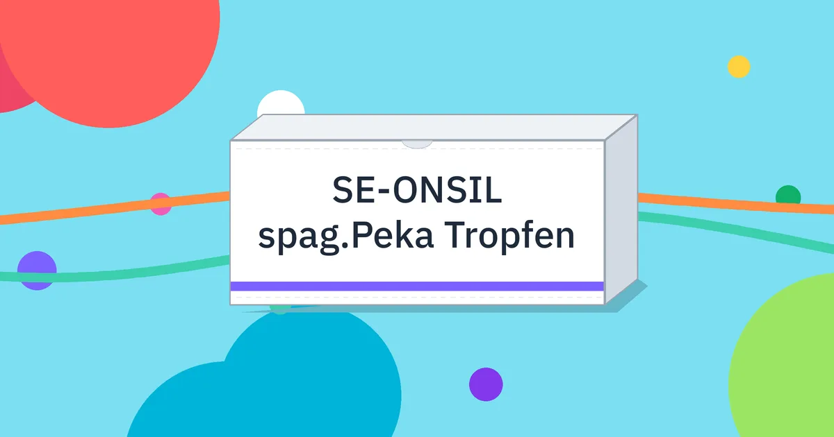 Symbolbild: Packung mit der Aufschrift SE-ONSIL spag.Peka Tropfen (PZN 04970304) – Verfügbarkeit und Bezug in Apotheken in Frankfurt am Main
