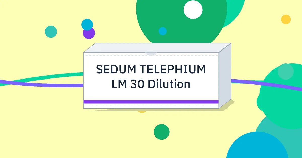Symbolbild: Packung mit der Aufschrift SEDUM TELEPHIUM LM 30 Dilution (PZN 13694263) – Verfügbarkeit und Bezug in Apotheken in Frankfurt am Main