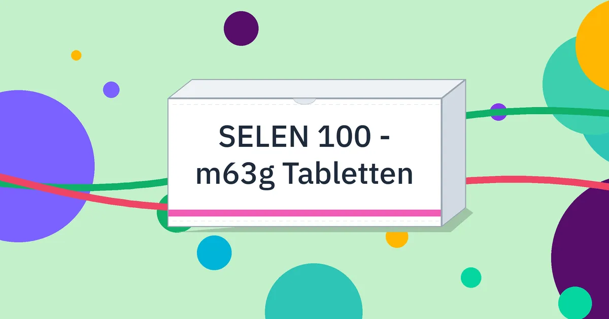 Symbolbild: Packung mit der Aufschrift SELEN 100 -m63g Tabletten (PZN 19661951) – Verfügbarkeit und Bezug in Apotheken in Frankfurt am Main