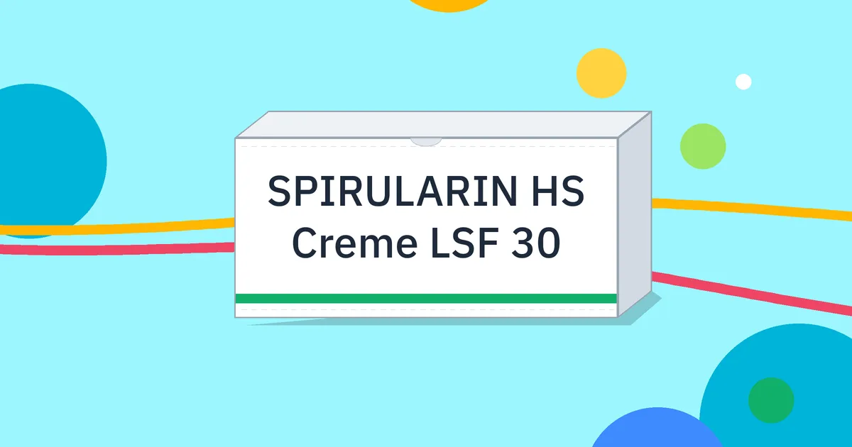 Symbolbild: Packung mit der Aufschrift SPIRULARIN HS Creme LSF 30 (PZN 19204998) – Verfügbarkeit und Bezug in Apotheken in Frankfurt am Main