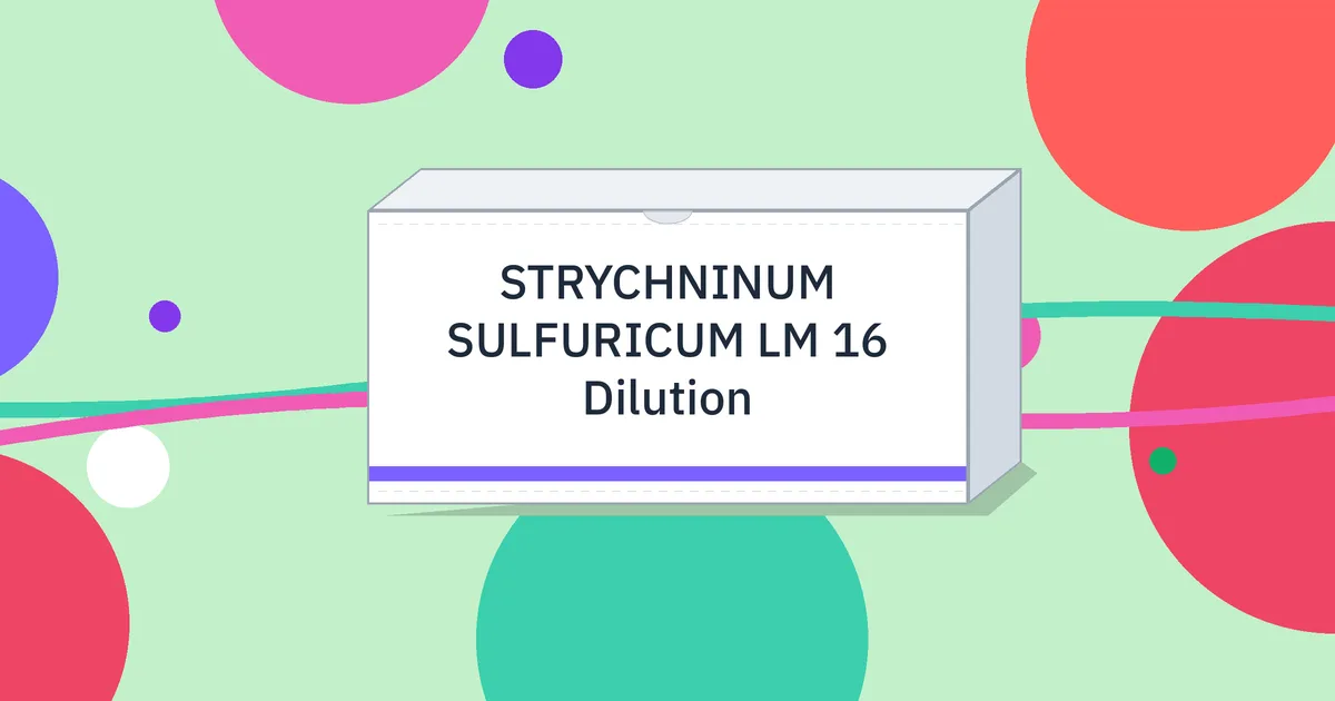 Symbolbild: Packung mit der Aufschrift STRYCHNINUM SULFURICUM LM 16 Dilution (PZN 13208185) – Verfügbarkeit und Bezug in Apotheken in Frankfurt am Main