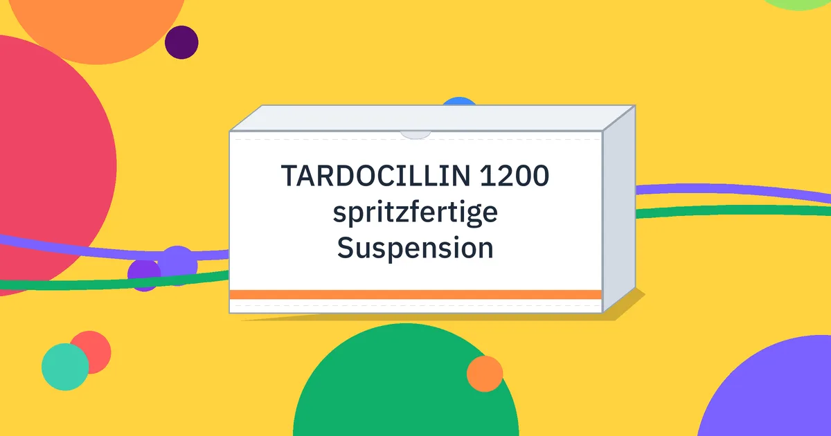 Symbolbild: Packung mit der Aufschrift TARDOCILLIN 1200 spritzfertige Suspension (PZN 01005181) – Verfügbarkeit und Bezug in Apotheken in Frankfurt am Main