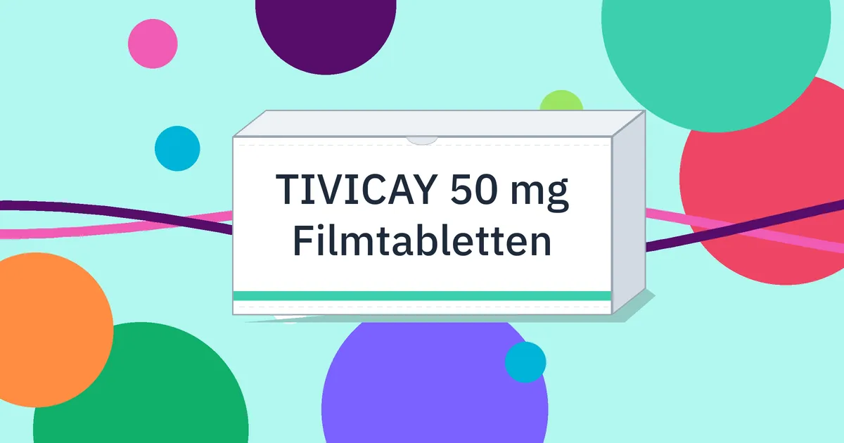 Symbolbild: Packung mit der Aufschrift TIVICAY 50 mg Filmtabletten (PZN 12475576) – Verfügbarkeit und Bezug in Apotheken in Frankfurt am Main