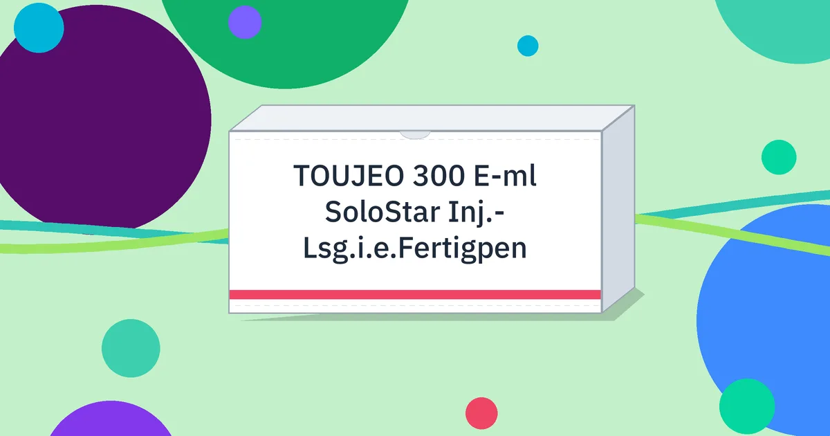 Symbolbild: Packung mit der Aufschrift TOUJEO 300 E-ml SoloStar Inj.-Lsg.i.e.Fertigpen (PZN 13333594) – Verfügbarkeit und Bezug in Apotheken in Frankfurt am Main