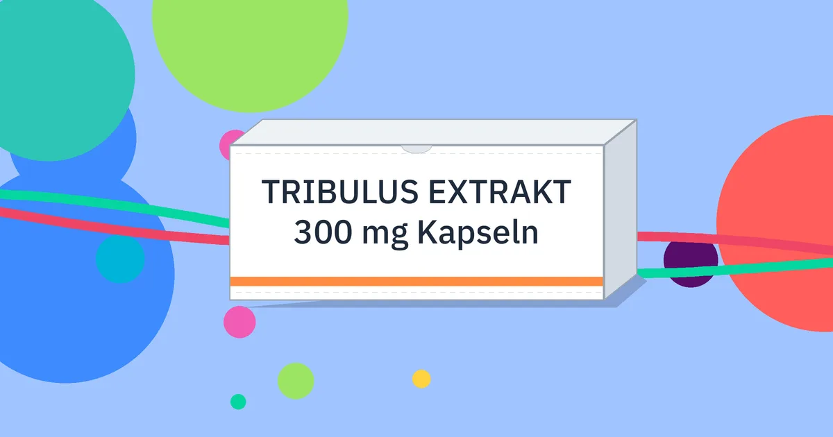 Symbolbild: Packung mit der Aufschrift TRIBULUS EXTRAKT 300 mg Kapseln (PZN 19726082) – Verfügbarkeit und Bezug in Apotheken in Frankfurt am Main