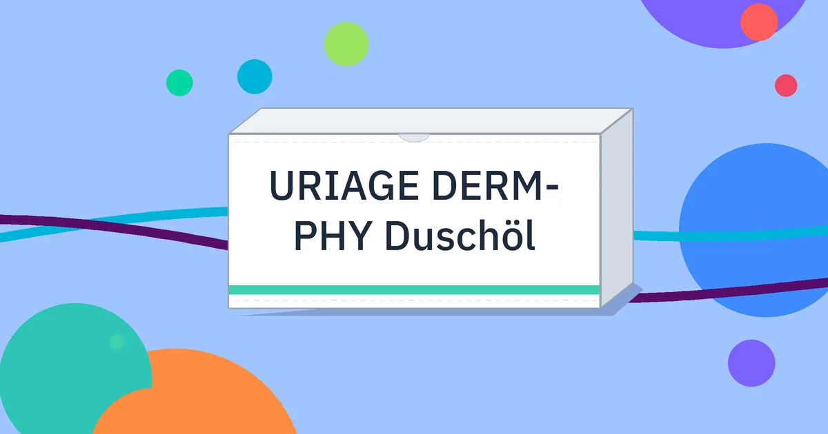 Symbolbild: Packung mit der Aufschrift URIAGE DERM-PHY Duschöl (PZN 20374369) – Verfügbarkeit und Bezug in Apotheken in Frankfurt am Main