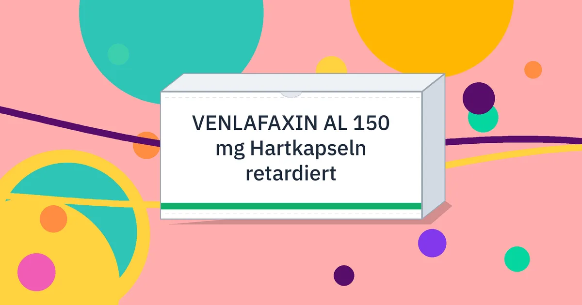 Symbolbild: Packung mit der Aufschrift VENLAFAXIN AL 150 mg Hartkapseln retardiert (PZN 13572637) – Verfügbarkeit und Bezug in Apotheken in Frankfurt am Main