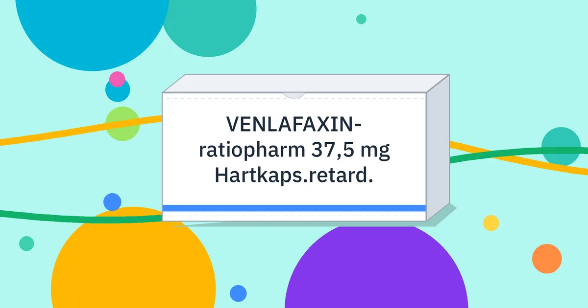 Symbolbild: Packung mit der Aufschrift VENLAFAXIN-ratiopharm 37,5 mg Hartkaps.retard. (PZN 20379616) – Verfügbarkeit und Bezug in Apotheken in Frankfurt am Main