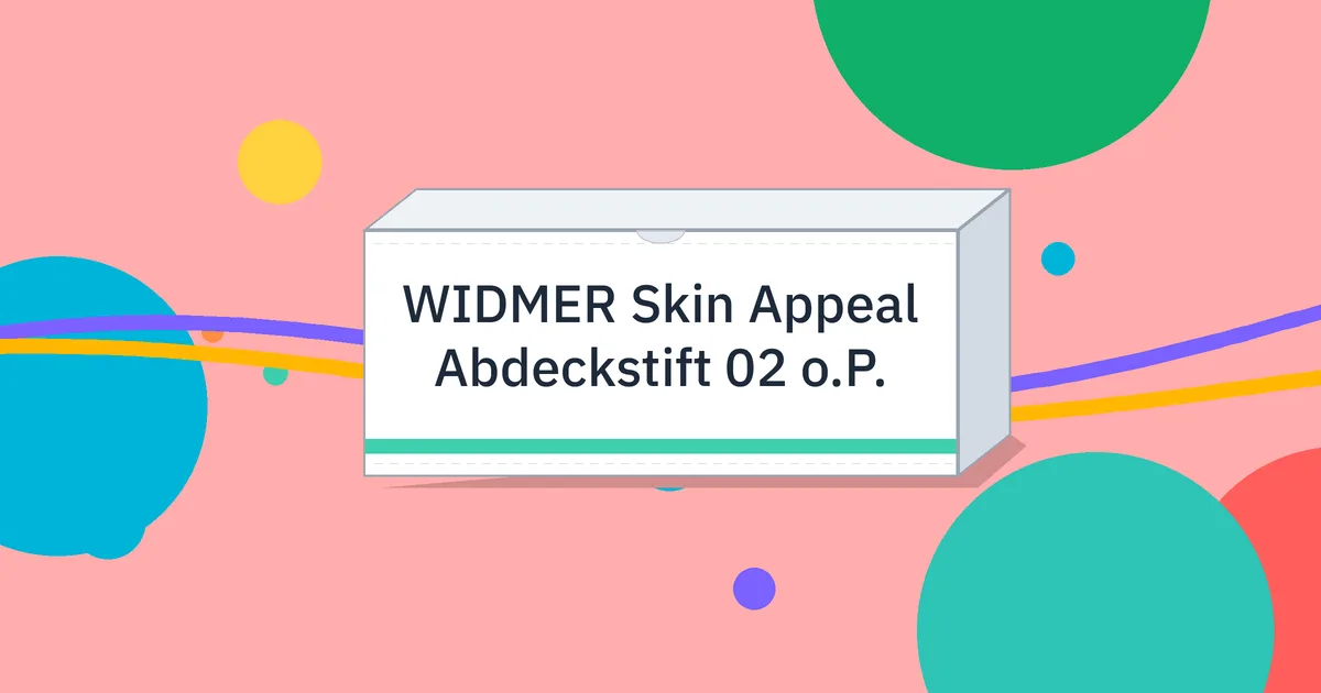 Symbolbild: Packung mit der Aufschrift WIDMER Skin Appeal Abdeckstift 02 o.P. (PZN 18442655) – Verfügbarkeit und Bezug in Apotheken in Frankfurt am Main