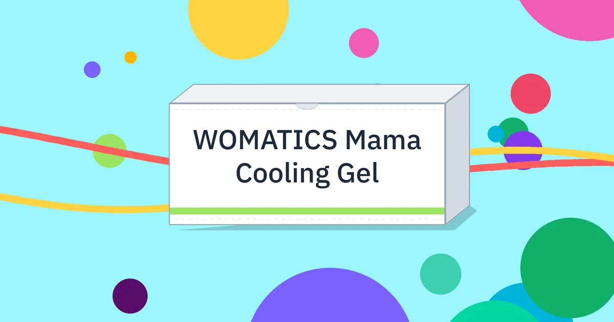 Symbolbild: Packung mit der Aufschrift WOMATICS Mama Cooling Gel (PZN 18825474) – Verfügbarkeit und Bezug in Apotheken in Frankfurt am Main