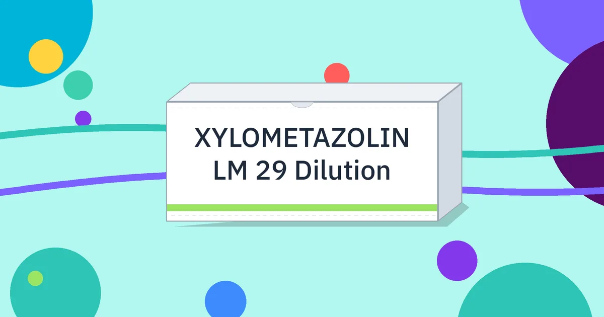 Symbolbild: Packung mit der Aufschrift XYLOMETAZOLIN LM 29 Dilution (PZN 13283672) – Verfügbarkeit und Bezug in Apotheken in Frankfurt am Main