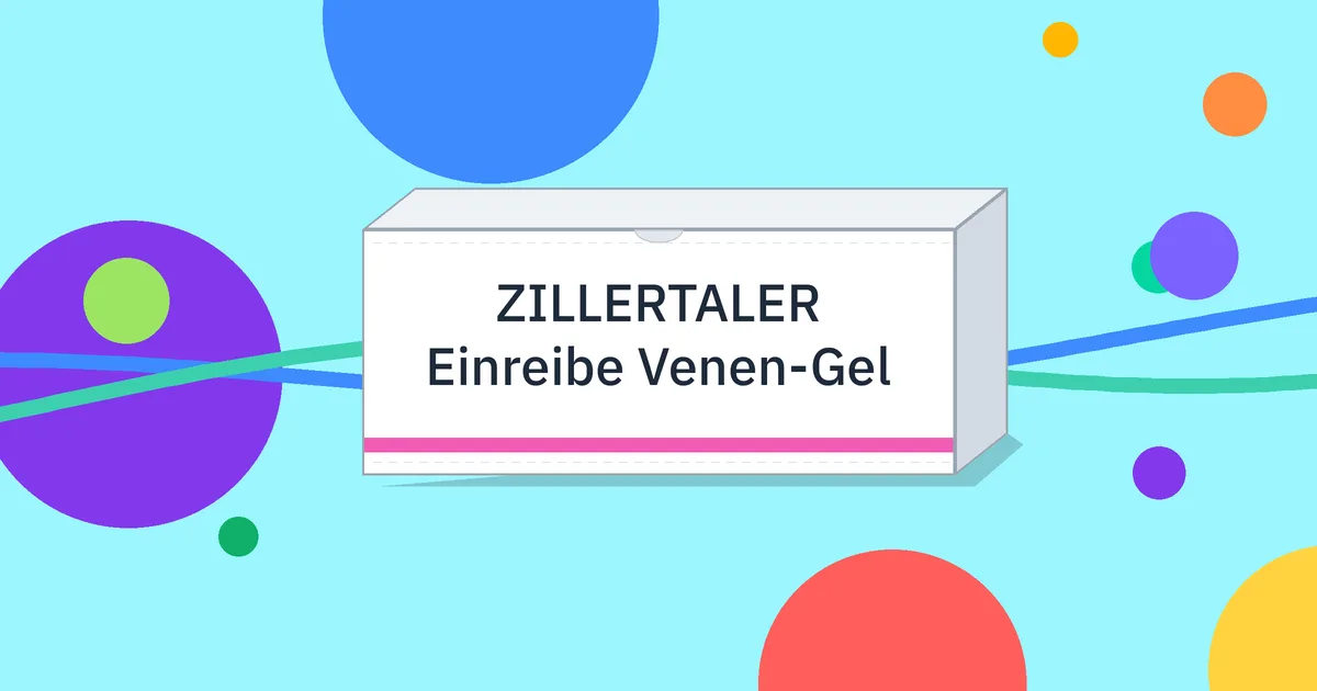 Symbolbild: Packung mit der Aufschrift ZILLERTALER Einreibe Venen-Gel (PZN 00147157) – Verfügbarkeit und Bezug in Apotheken in Frankfurt am Main