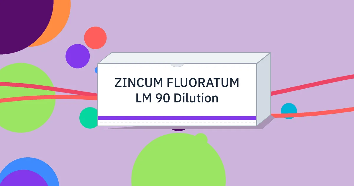 Symbolbild: Packung mit der Aufschrift ZINCUM FLUORATUM LM 90 Dilution (PZN 13293713) – Verfügbarkeit und Bezug in Apotheken in Frankfurt am Main