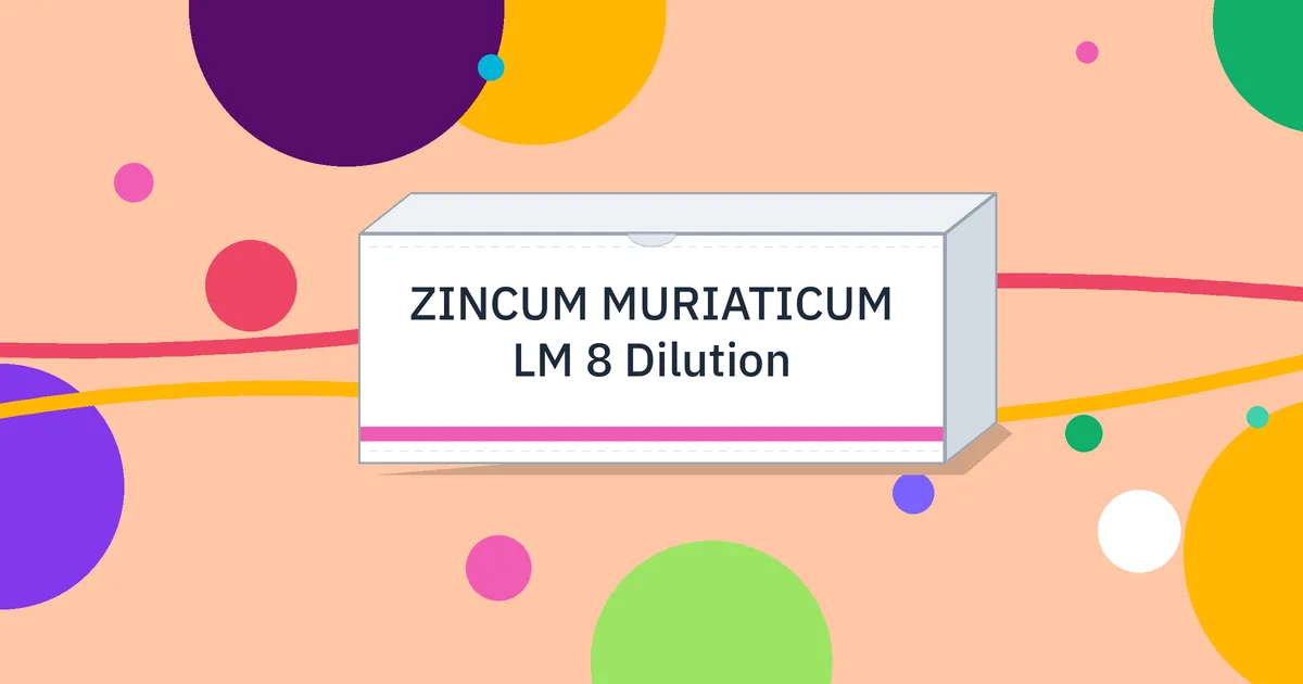 Symbolbild: Packung mit der Aufschrift ZINCUM MURIATICUM LM 8 Dilution (PZN 13295511) – Verfügbarkeit und Bezug in Apotheken in Frankfurt am Main