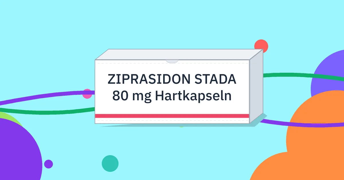 Symbolbild: Packung mit der Aufschrift ZIPRASIDON STADA 80 mg Hartkapseln (PZN 01873322) – Verfügbarkeit und Bezug in Apotheken in Frankfurt am Main