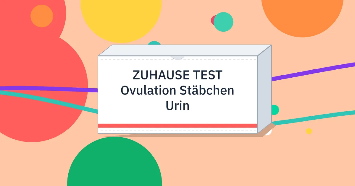Symbolbild: Packung mit der Aufschrift ZUHAUSE TEST Ovulation Stäbchen Urin (PZN 19366927) – Verfügbarkeit und Bezug in Apotheken in Frankfurt am Main