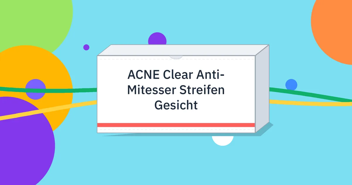 Symbolbild: Packung mit der Aufschrift ACNE Clear Anti-Mitesser Streifen Gesicht (PZN 13746652) – Verfügbarkeit und Bezug in Apotheken in Frankfurt am Main