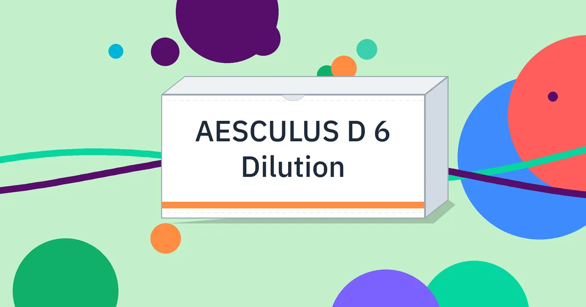 Symbolbild: Packung mit der Aufschrift AESCULUS D 6 Dilution (PZN 02120760) – Verfügbarkeit und Bezug in Apotheken in Frankfurt am Main