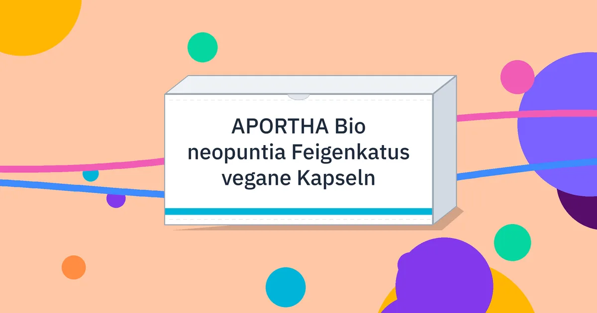 Symbolbild: Packung mit der Aufschrift APORTHA Bio neopuntia Feigenkatus vegane Kapseln (PZN 19192692) – Verfügbarkeit und Bezug in Apotheken in Frankfurt am Main