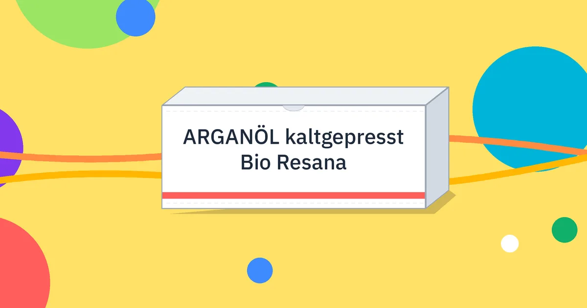 Symbolbild: Packung mit der Aufschrift ARGANÖL kaltgepresst Bio Resana (PZN 20928721) – Verfügbarkeit und Bezug in Apotheken in Frankfurt am Main