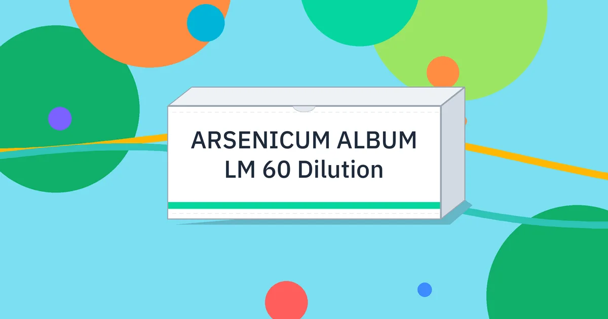 Symbolbild: Packung mit der Aufschrift ARSENICUM ALBUM LM 60 Dilution (PZN 12771116) – Verfügbarkeit und Bezug in Apotheken in Frankfurt am Main