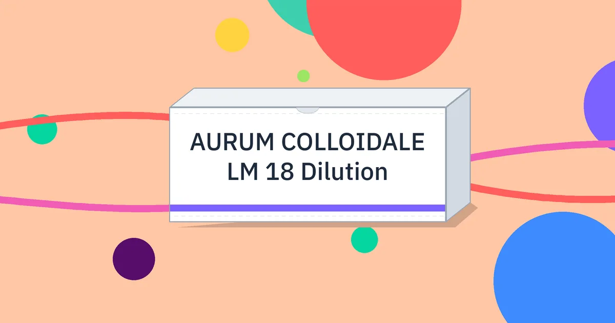 Symbolbild: Packung mit der Aufschrift AURUM COLLOIDALE LM 18 Dilution (PZN 12784308) – Verfügbarkeit und Bezug in Apotheken in Frankfurt am Main