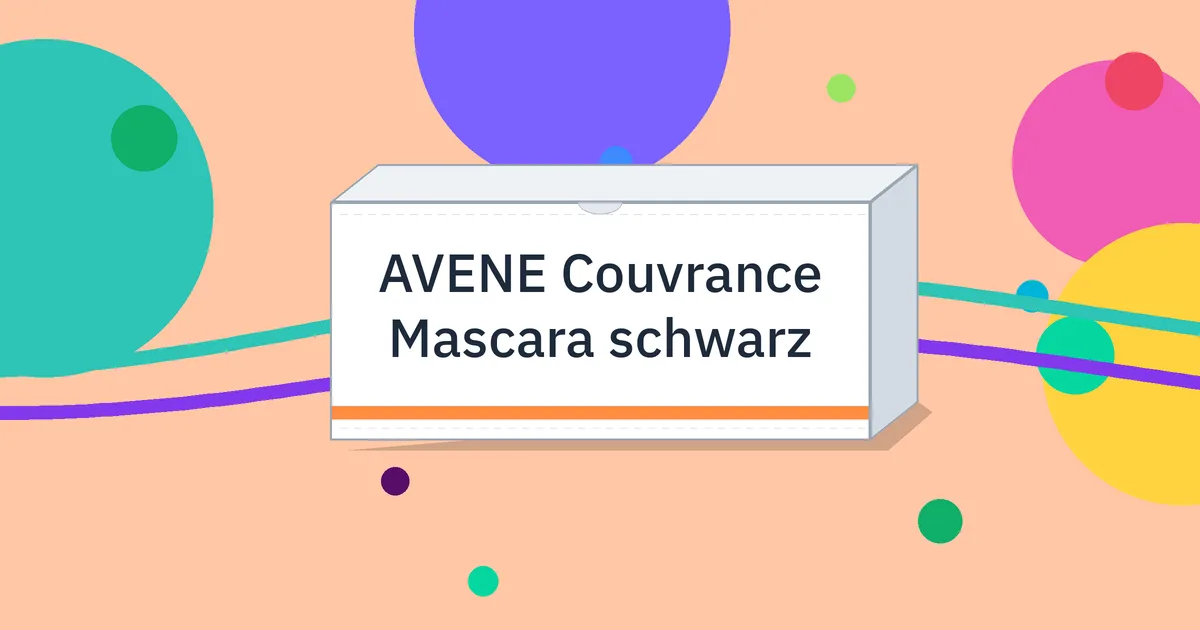 Symbolbild: Packung mit der Aufschrift AVENE Couvrance Mascara schwarz (PZN 01867304) – Verfügbarkeit und Bezug in Apotheken in Frankfurt am Main