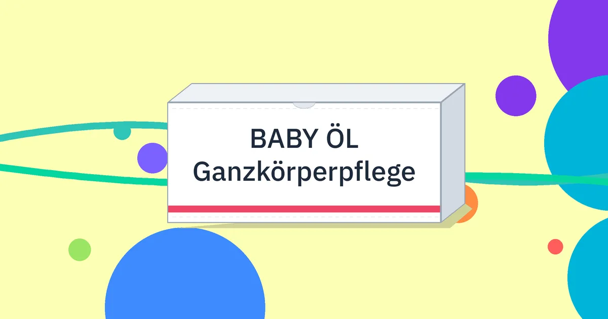 Symbolbild: Packung mit der Aufschrift BABY ÖL Ganzkörperpflege (PZN 03726890) – Verfügbarkeit und Bezug in Apotheken in Frankfurt am Main
