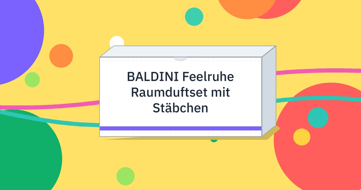 Symbolbild: Packung mit der Aufschrift BALDINI Feelruhe Raumduftset mit Stäbchen (PZN 16939831) – Verfügbarkeit und Bezug in Apotheken in Frankfurt am Main