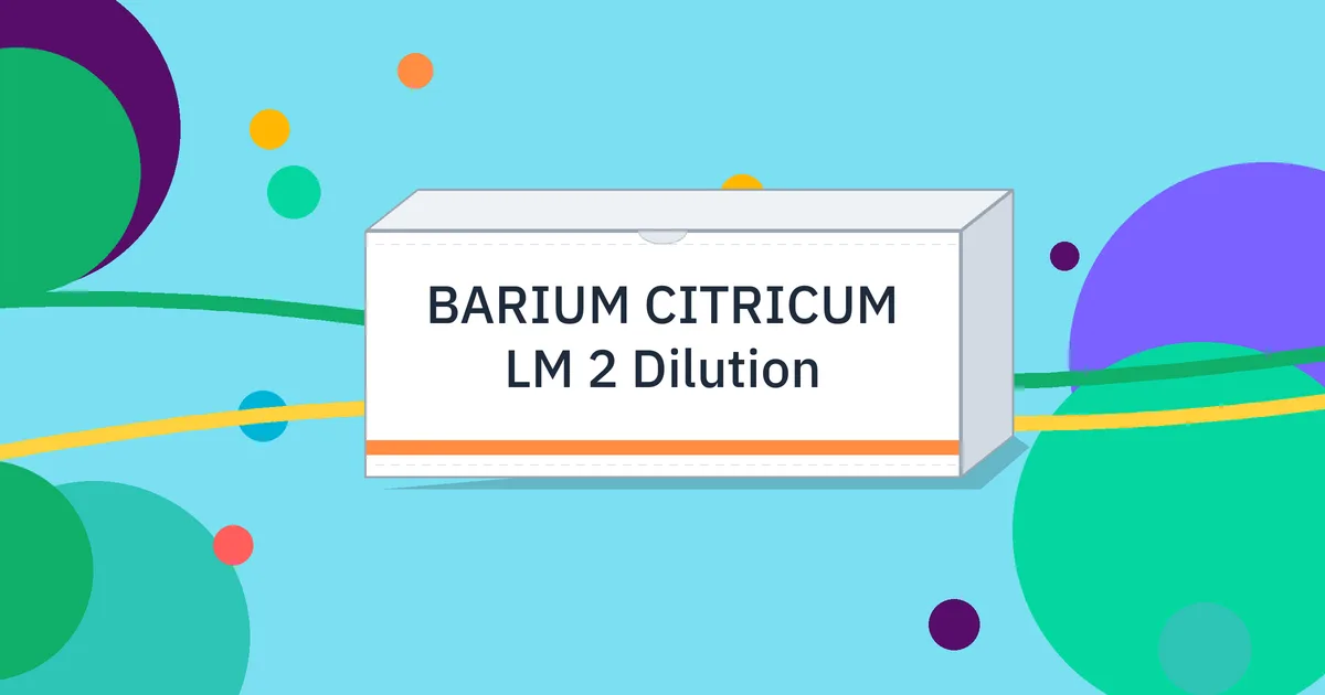 Symbolbild: Packung mit der Aufschrift BARIUM CITRICUM LM 2 Dilution (PZN 12789257) – Verfügbarkeit und Bezug in Apotheken in Frankfurt am Main
