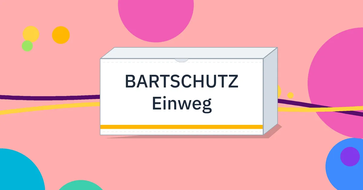 Symbolbild: Packung mit der Aufschrift BARTSCHUTZ Einweg (PZN 09511498) – Verfügbarkeit und Bezug in Apotheken in Frankfurt am Main