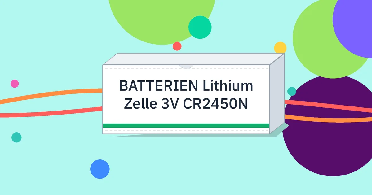 Symbolbild: Packung mit der Aufschrift BATTERIEN Lithium Zelle 3V CR2450N (PZN 08449165) – Verfügbarkeit und Bezug in Apotheken in Frankfurt am Main