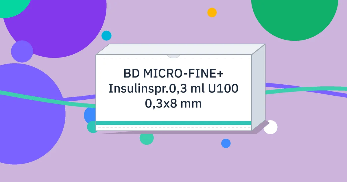 Symbolbild: Packung mit der Aufschrift BD MICRO-FINE+ Insulinspr.0,3 ml U100 0,3x8 mm (PZN 17615674) – Verfügbarkeit und Bezug in Apotheken in Frankfurt am Main