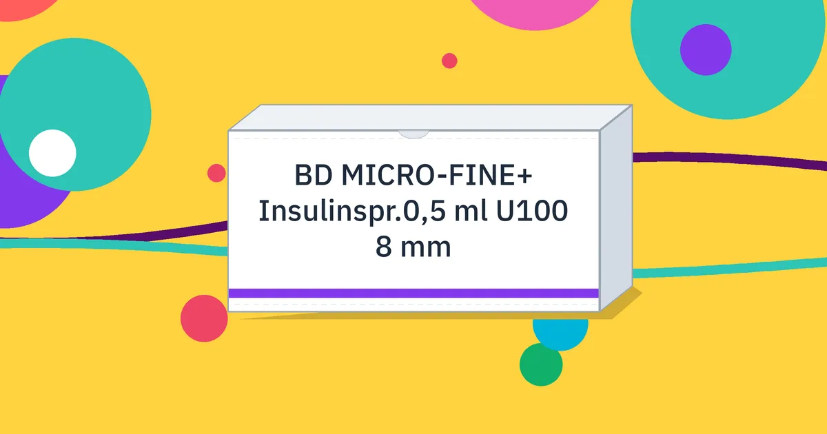 Symbolbild: Packung mit der Aufschrift BD MICRO-FINE+ Insulinspr.0,5 ml U100 8 mm (PZN 13968890) – Verfügbarkeit und Bezug in Apotheken in Frankfurt am Main