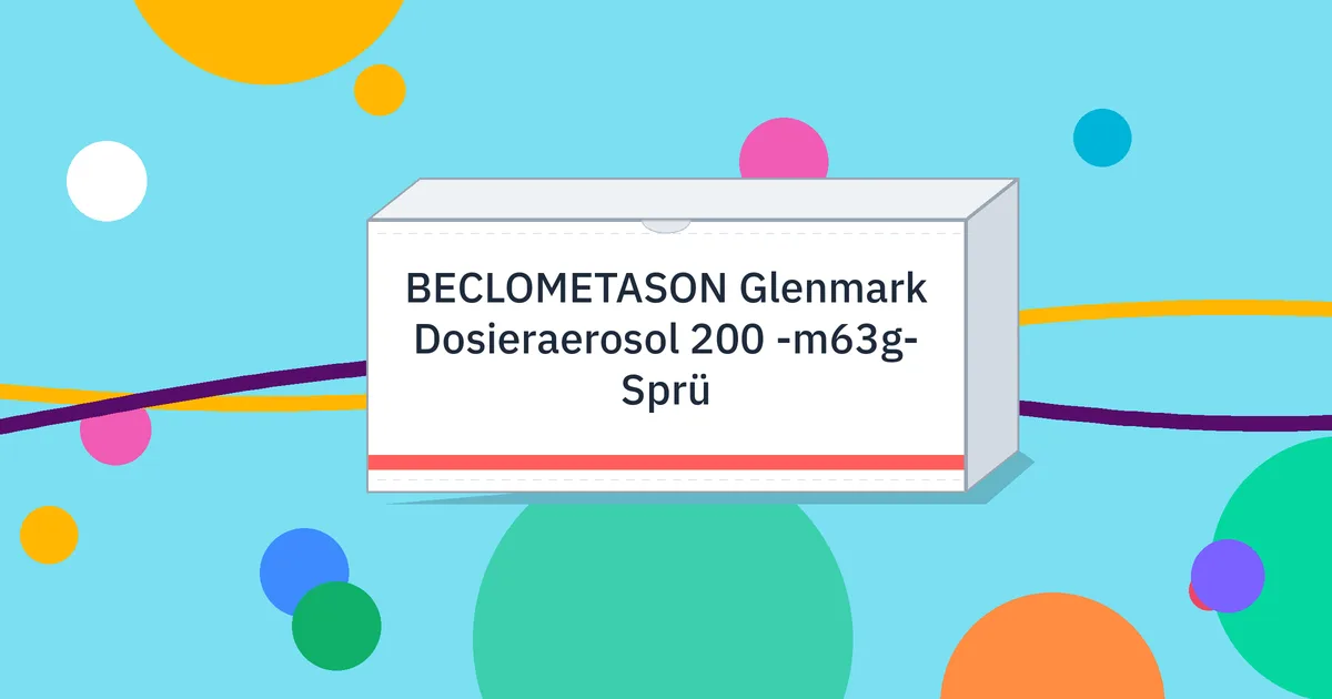 Symbolbild: Packung mit der Aufschrift BECLOMETASON Glenmark Dosieraerosol 200 -m63g-Sprü (PZN 16894206) – Verfügbarkeit und Bezug in Apotheken in Frankfurt am Main