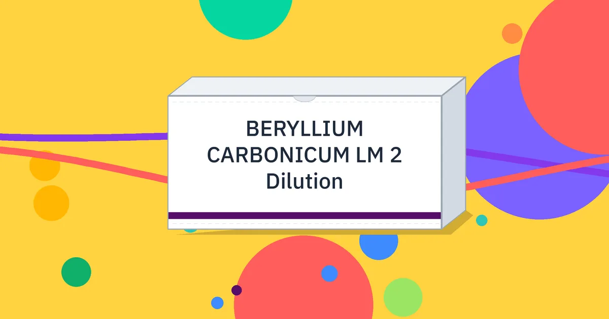 Symbolbild: Packung mit der Aufschrift BERYLLIUM CARBONICUM LM 2 Dilution (PZN 13383899) – Verfügbarkeit und Bezug in Apotheken in Frankfurt am Main