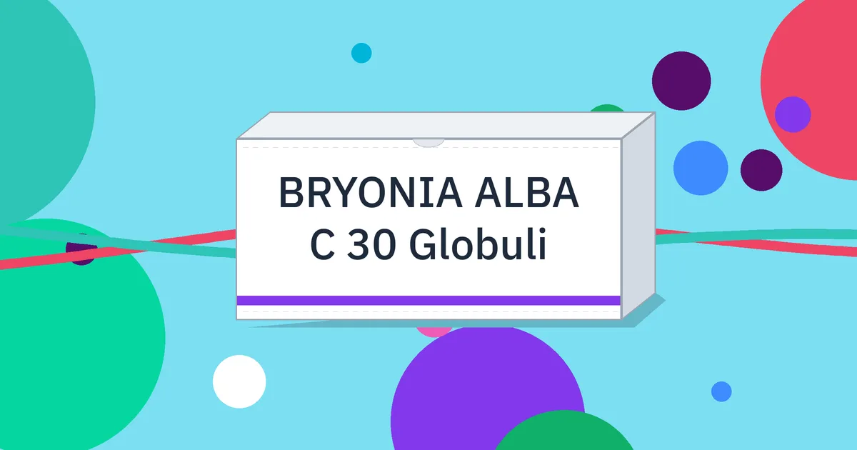 Symbolbild: Packung mit der Aufschrift BRYONIA ALBA C 30 Globuli (PZN 01848347) – Verfügbarkeit und Bezug in Apotheken in Frankfurt am Main