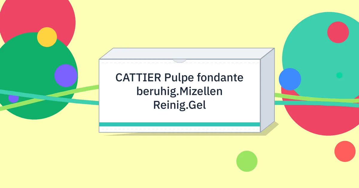 Symbolbild: Packung mit der Aufschrift CATTIER Pulpe fondante beruhig.Mizellen Reinig.Gel (PZN 12458968) – Verfügbarkeit und Bezug in Apotheken in Frankfurt am Main