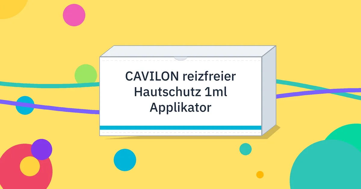 Symbolbild: Packung mit der Aufschrift CAVILON reizfreier Hautschutz 1ml Applikator (PZN 16515976) – Verfügbarkeit und Bezug in Apotheken in Frankfurt am Main