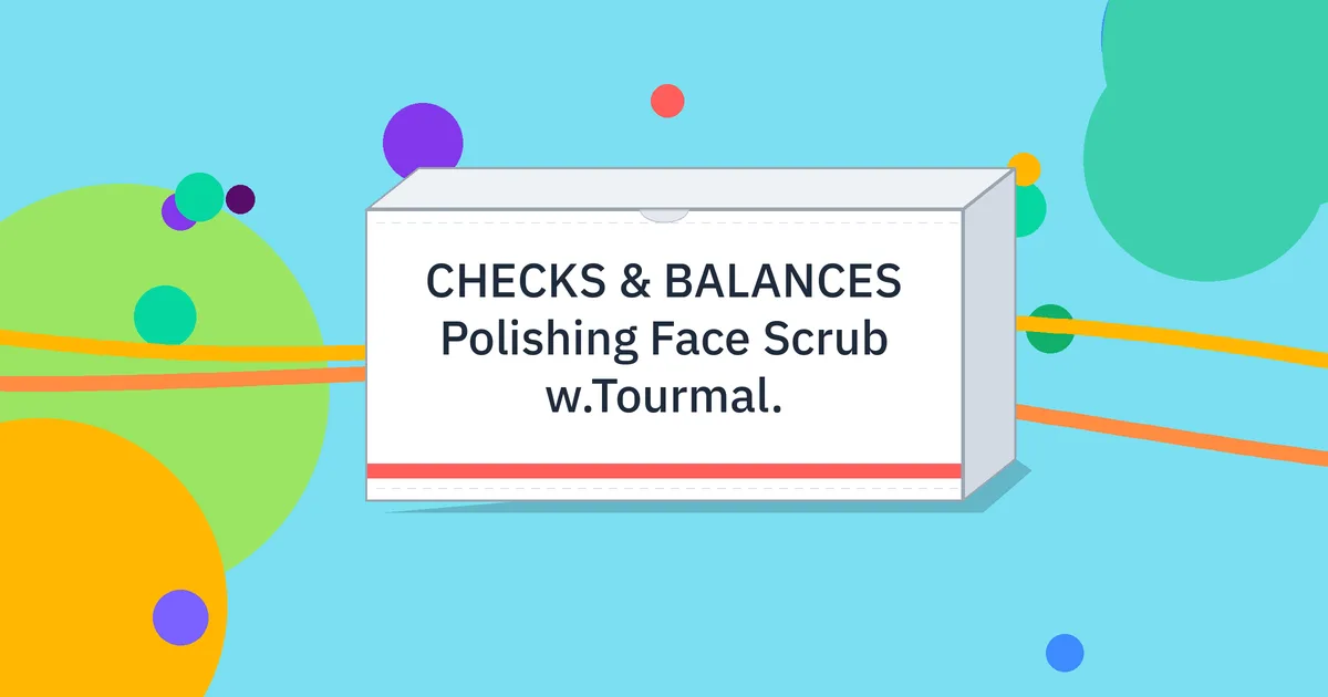 Symbolbild: Packung mit der Aufschrift CHECKS & BALANCES Polishing Face Scrub w.Tourmal. (PZN 19186533) – Verfügbarkeit und Bezug in Apotheken in Frankfurt am Main
