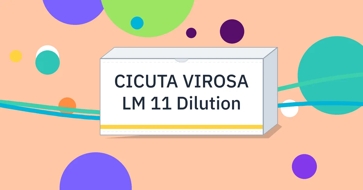 Symbolbild: Packung mit der Aufschrift CICUTA VIROSA LM 11 Dilution (PZN 12818680) – Verfügbarkeit und Bezug in Apotheken in Frankfurt am Main