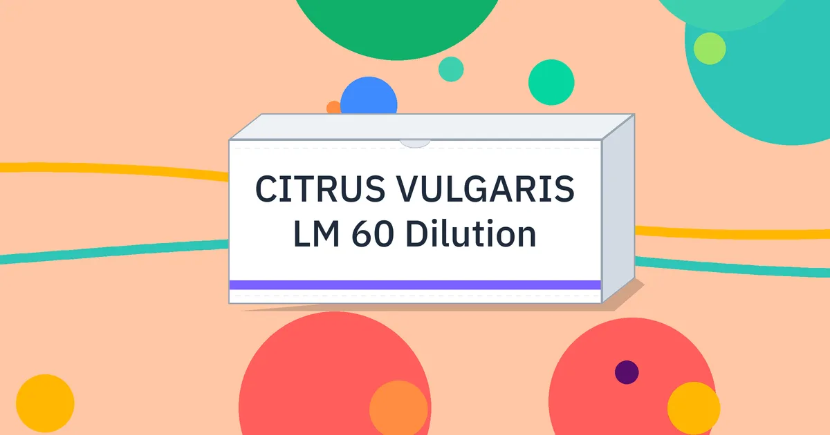 Symbolbild: Packung mit der Aufschrift CITRUS VULGARIS LM 60 Dilution (PZN 12822049) – Verfügbarkeit und Bezug in Apotheken in Frankfurt am Main