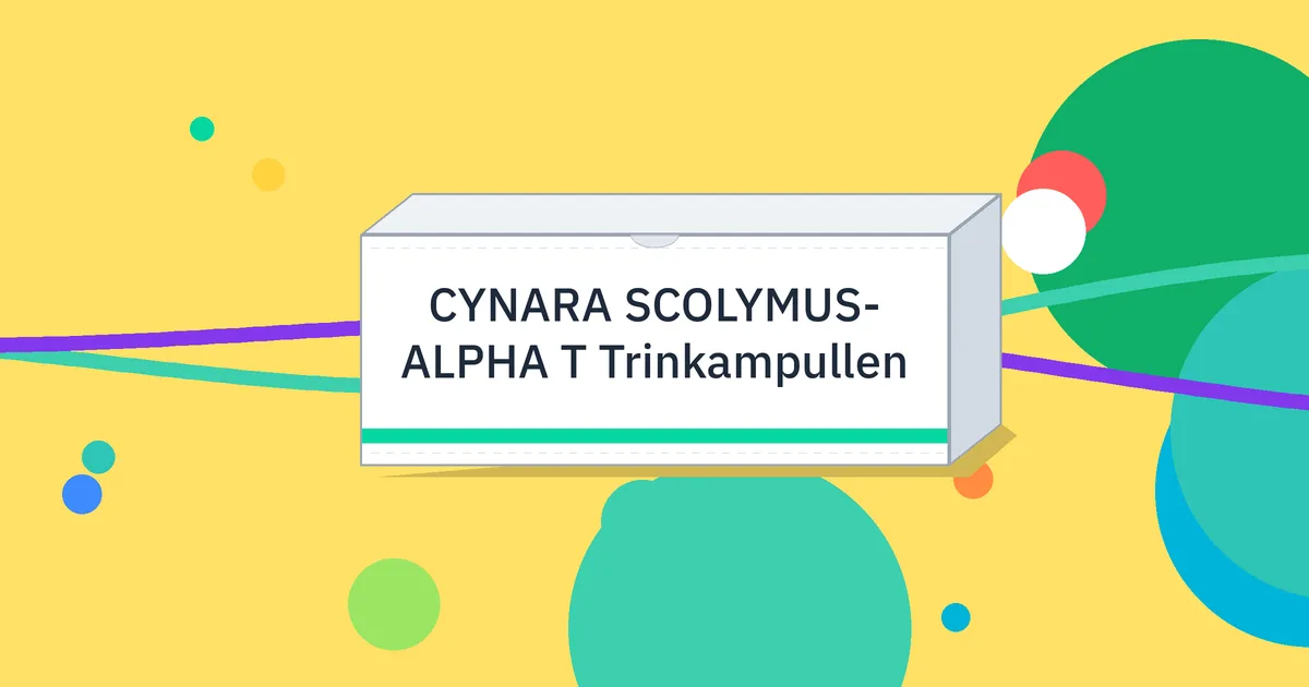 Symbolbild: Packung mit der Aufschrift CYNARA SCOLYMUS-ALPHA T Trinkampullen (PZN 10222836) – Verfügbarkeit und Bezug in Apotheken in Frankfurt am Main