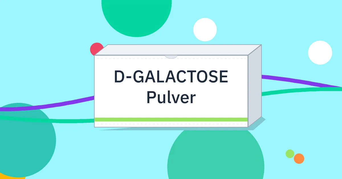 Symbolbild: Packung mit der Aufschrift D-GALACTOSE Pulver (PZN 09082809) – Verfügbarkeit und Bezug in Apotheken in Frankfurt am Main
