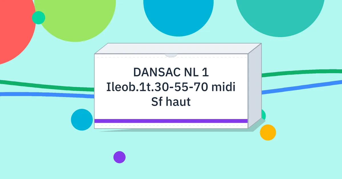 Symbolbild: Packung mit der Aufschrift DANSAC NL 1 Ileob.1t.30-55-70 midi Sf haut (PZN 10945718) – Verfügbarkeit und Bezug in Apotheken in Frankfurt am Main